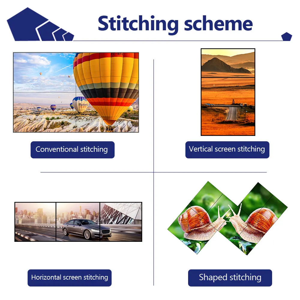 3*2 Indoor Video Wall Display 46 49 55 65 Inch Ultra Narrow Bezel Lcd ...