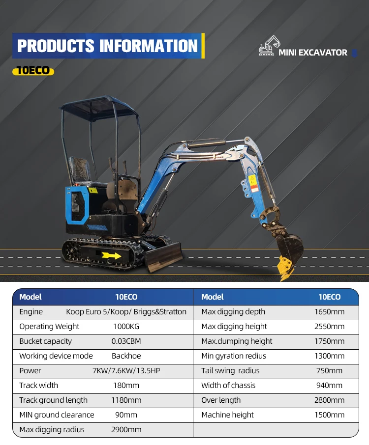China High Quality Multi Purpose Mini Excavators with Low Price