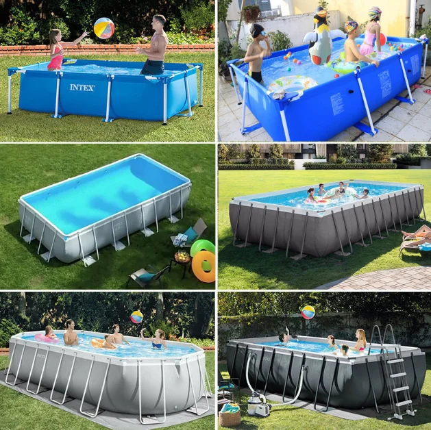 Customized Large Rectangular Above Ground Pools for Adults