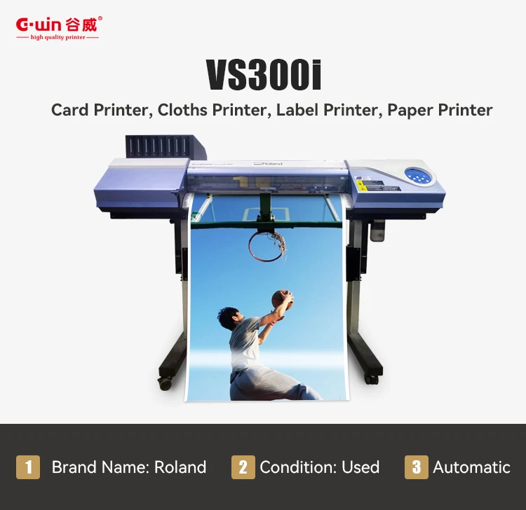 Roland Eco Solvent Printer & Cutter Vs300i for Sticker Printing