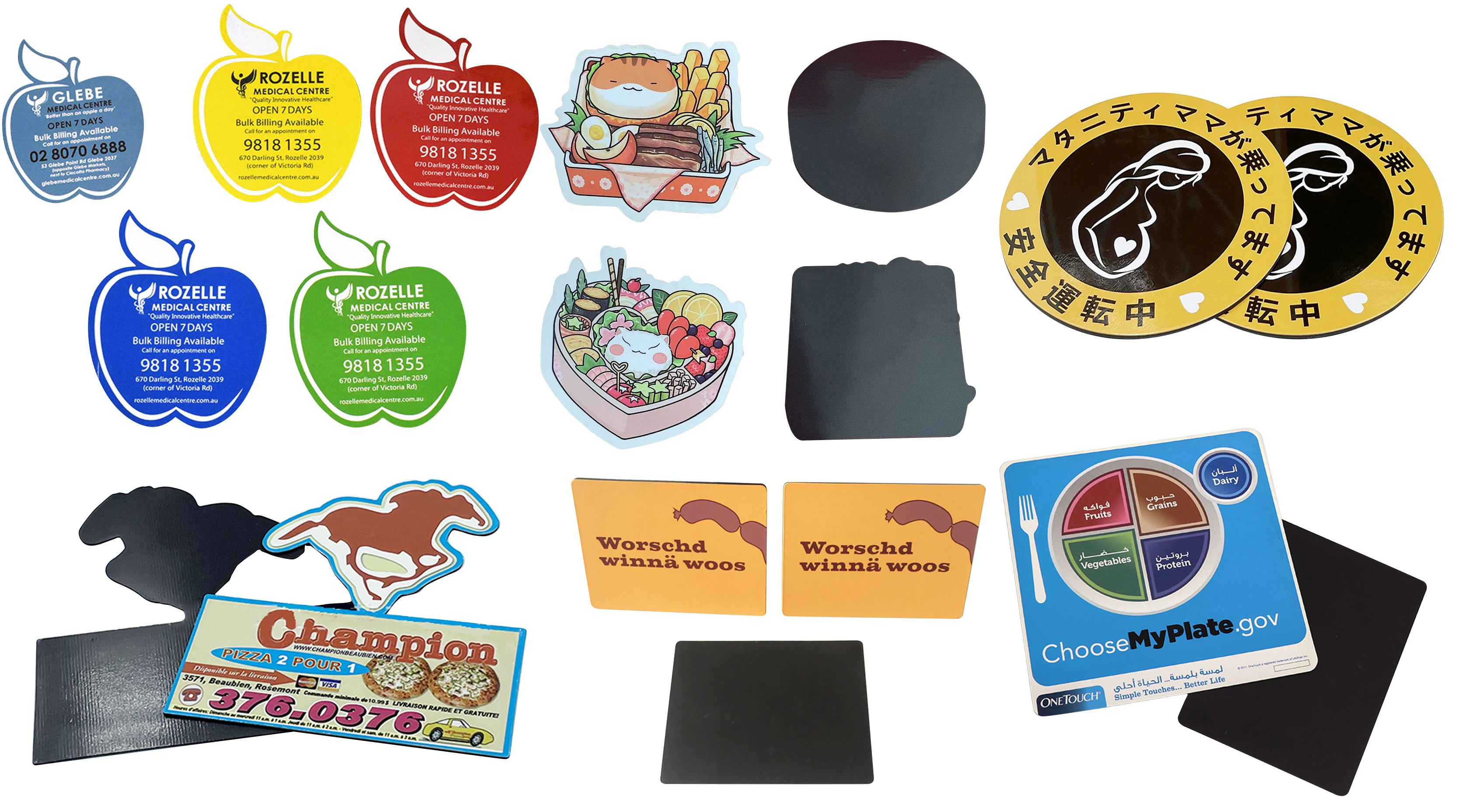 Custom Refrigerator Magnet Customised Printing Logo Higher Quality ...