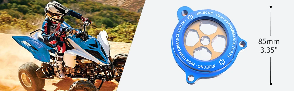 Nicecnc Oil Filter Cover With Observing Window For Yamaha Raptor 700r ...