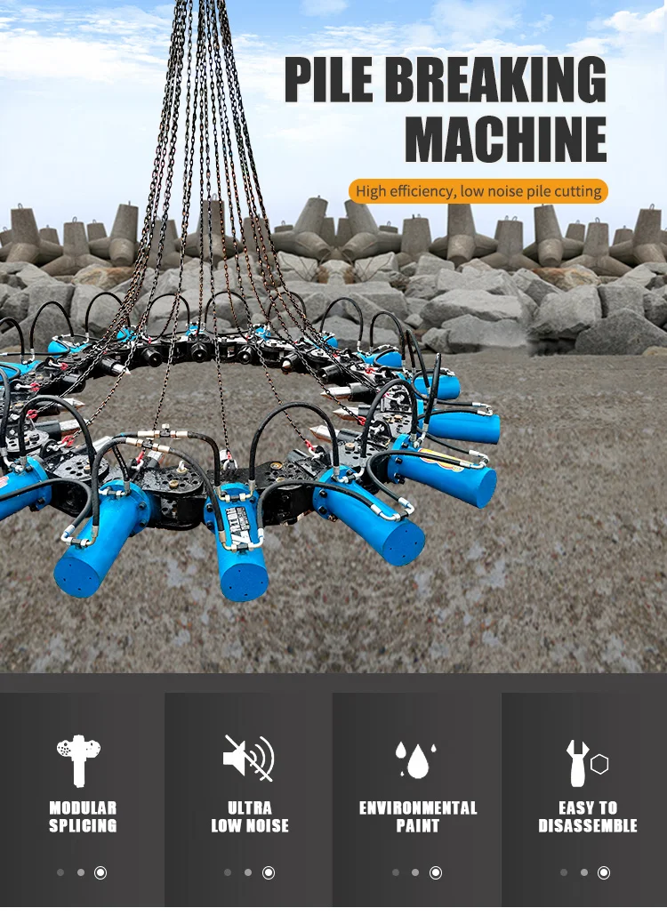 Foundation Pile Concrete Breaker Machine Excavator Breaker Hydraulic ...