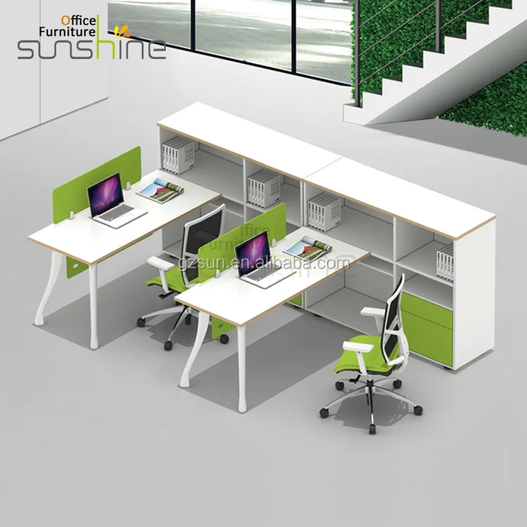 Modular Workstation Office Desk with Side Cabinet