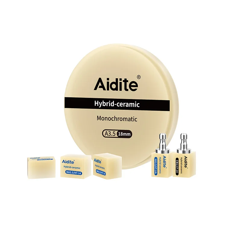 AIDITE Dental lab use composite resin hybrid ceramic hyramic block| Alibaba.com