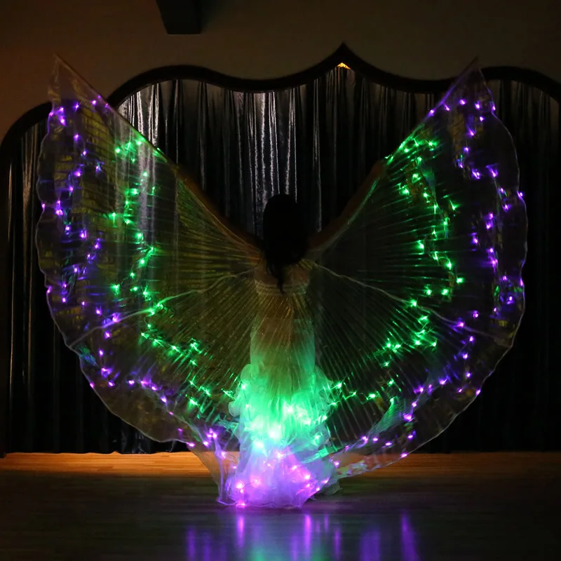 Women's Belly Dance Stage Performance Show Isis Wings With Wave Led ...