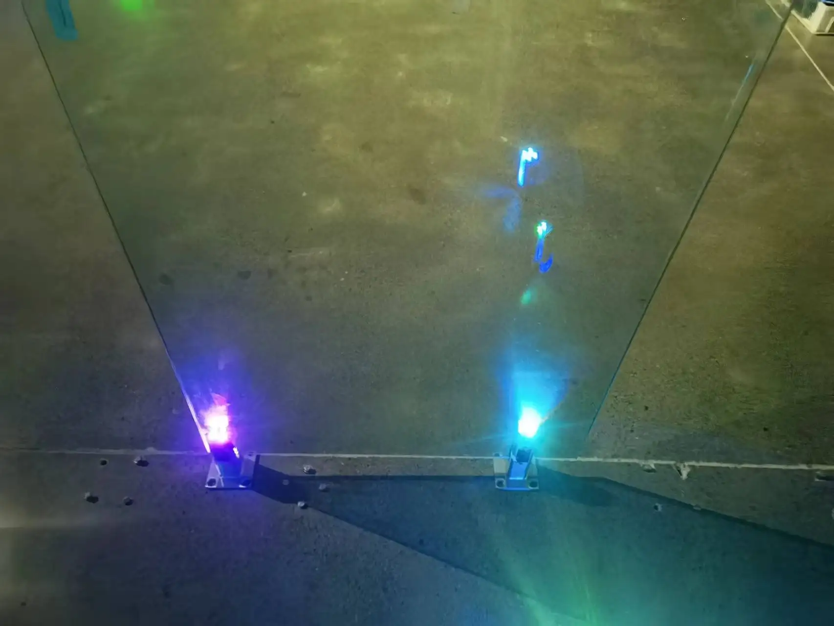 Zd Frameless Balcony Stainless Steel Solar Glass Spigot With Led Light ...