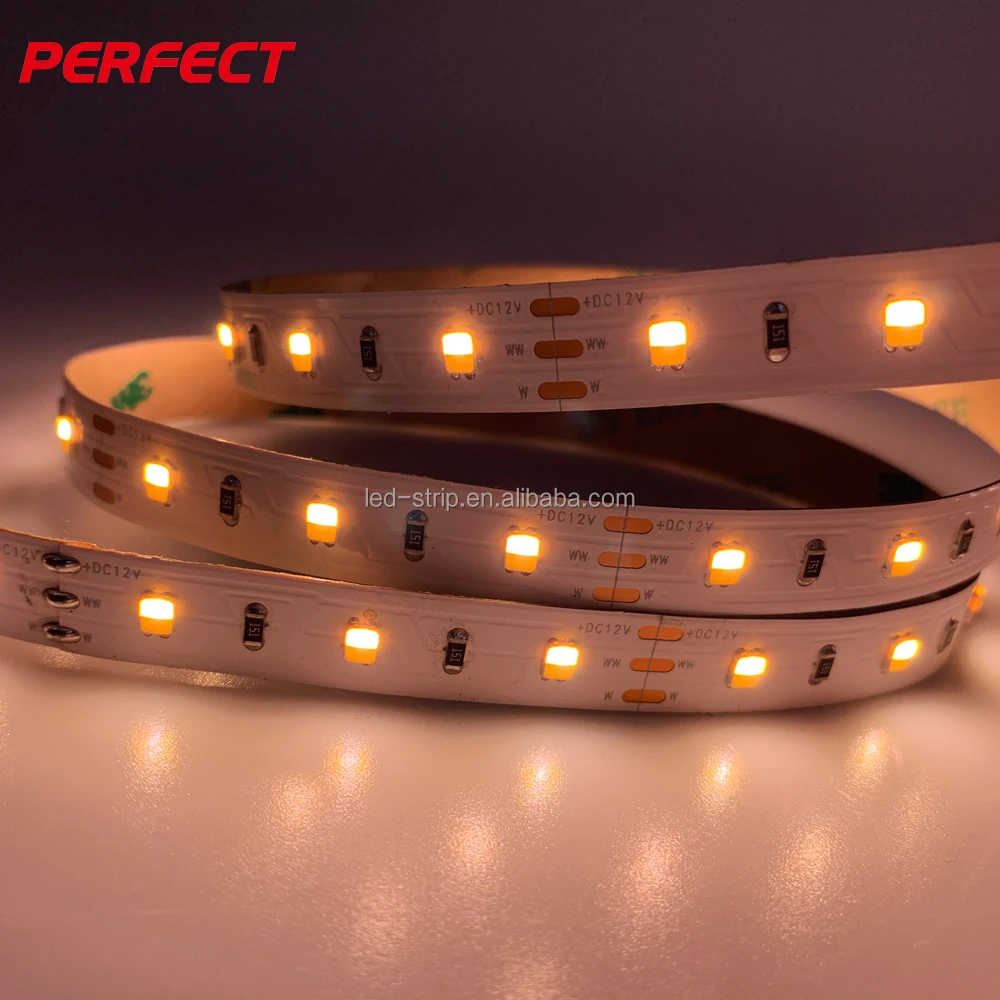 PERFECT LED - DIM to Warm CCT adjustable LED Strip SMD2835 60 leds/m ...