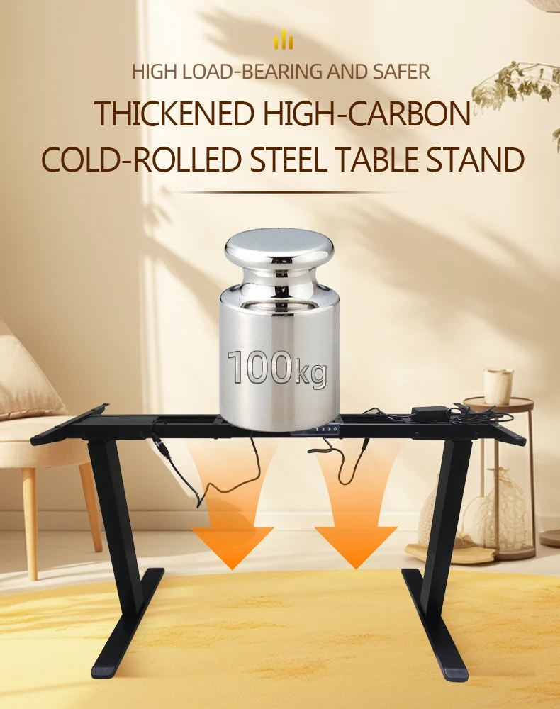 Dual Motor Electric Extending Desk Frame for Home Office