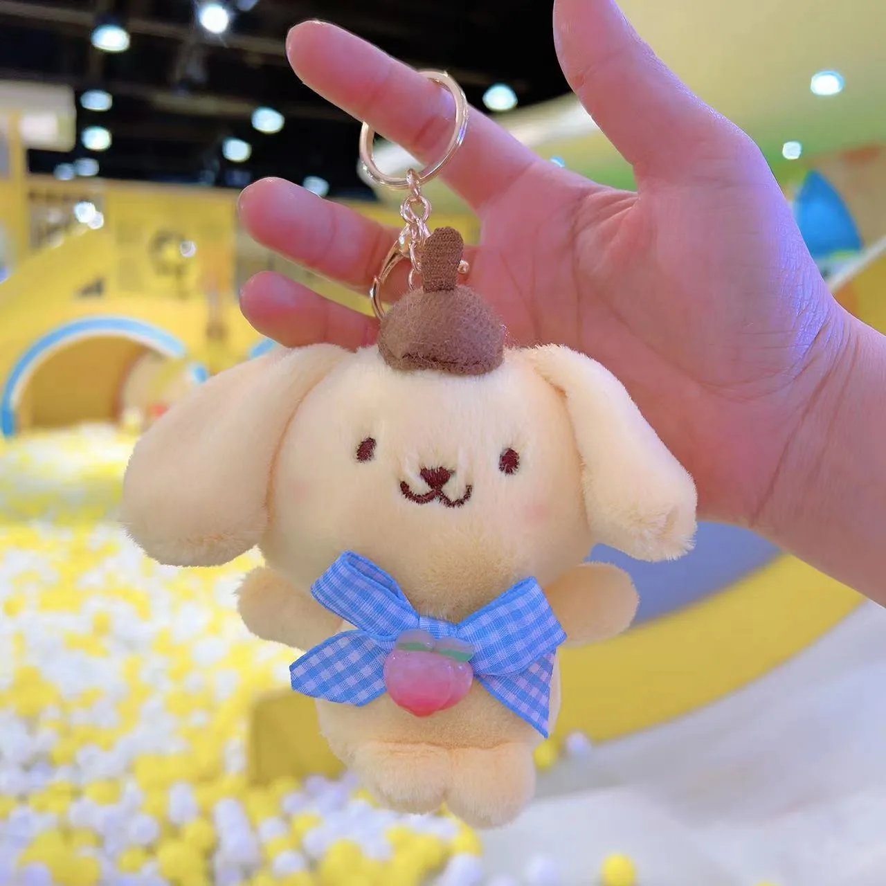 Hot Selling Sanrrio Kuroimi Custom Plush Keychain Colorful Soft Mini ...