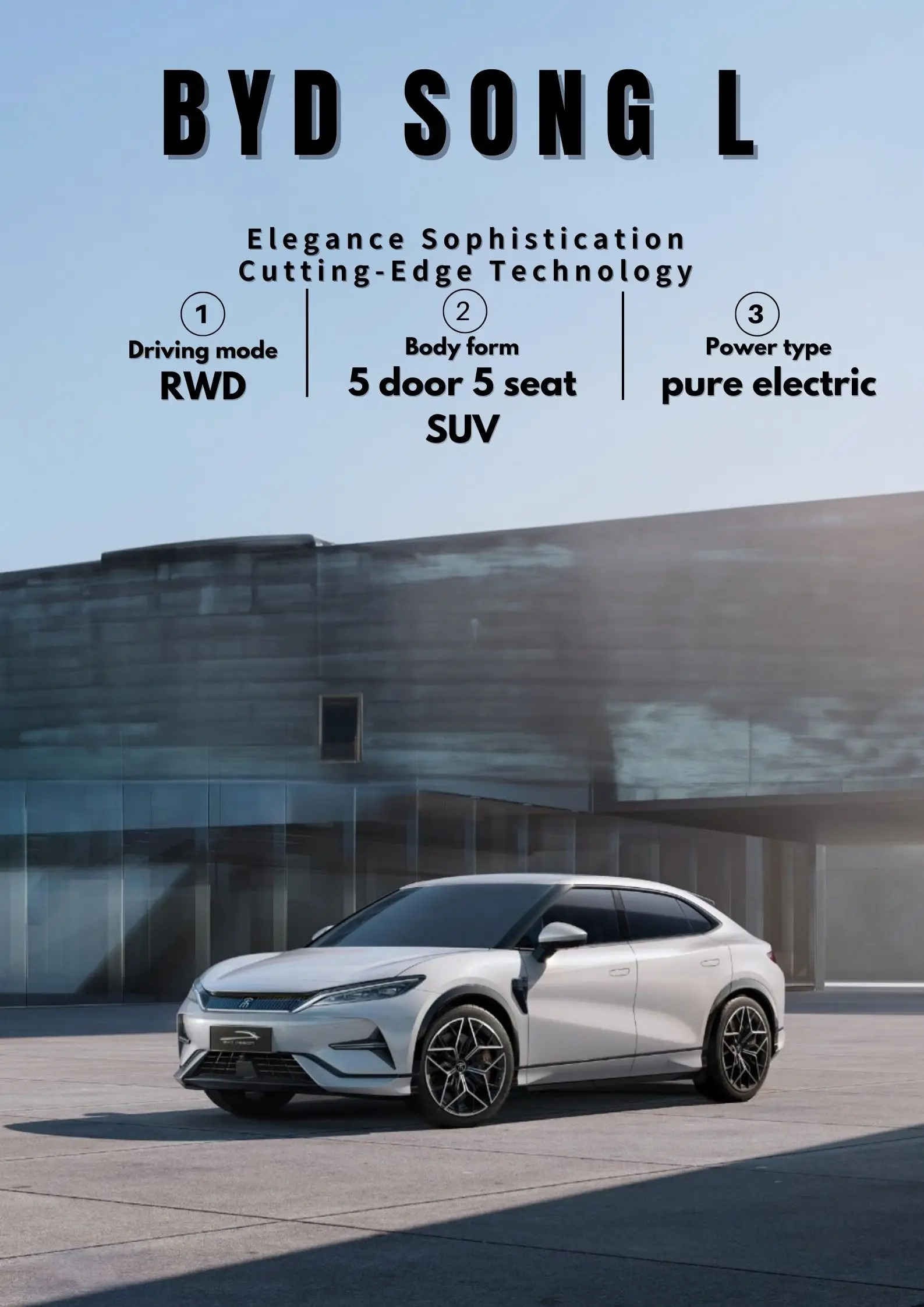 2024 BYD Song Plus SUV High Match Deposit 550 Km Range 5 Seats and 4 Wheels Hot Sale Electric ...