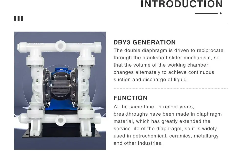 Godo Dby3-32s Pp Eodd Pump Double Diaphragm Chemical Pump For ...