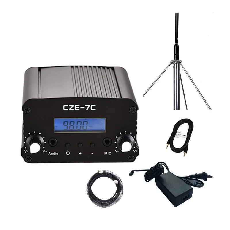 Cze-7c 7watt Fm Transmitter Audio Equipment Used Fm Broadcast ...