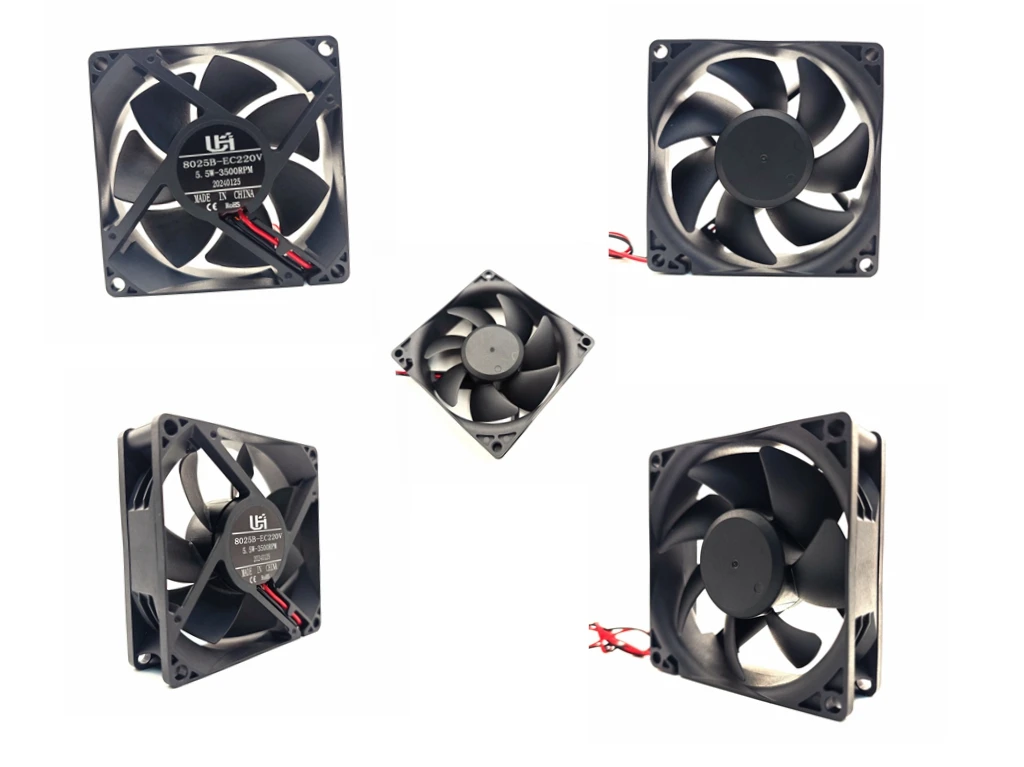 Ec Motor Exhaust Fan 8025 80x80x25mm 220v 5.5w 3500rpm Pwm Brushless ...