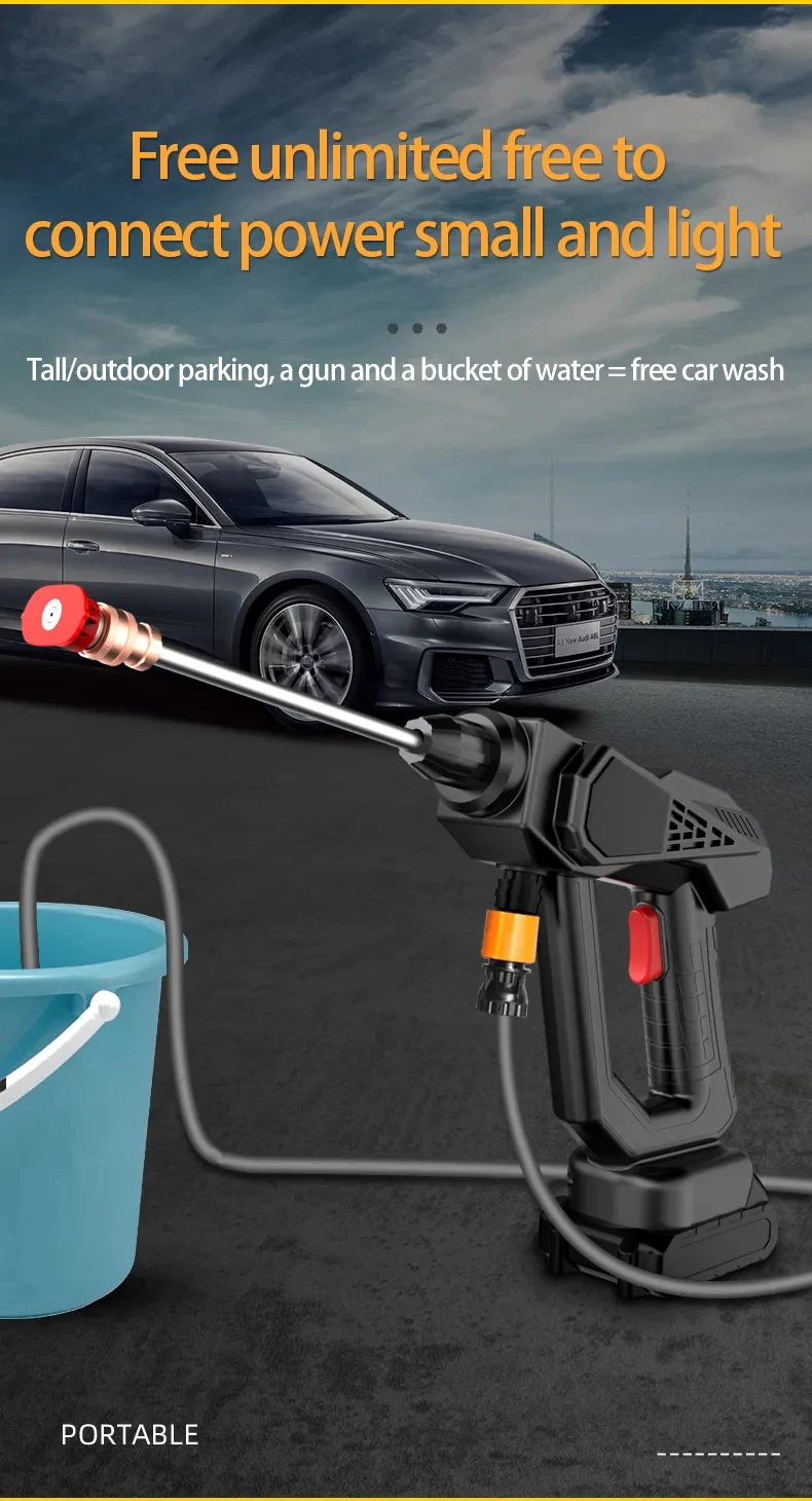 OGAS Cordless High Pressure Car Washer - Gun Washing Machine