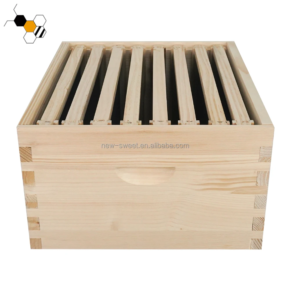 3 Tier Wooden Bee Hives Box 3 Layers Beehive Langstroth Hives for Sale ...