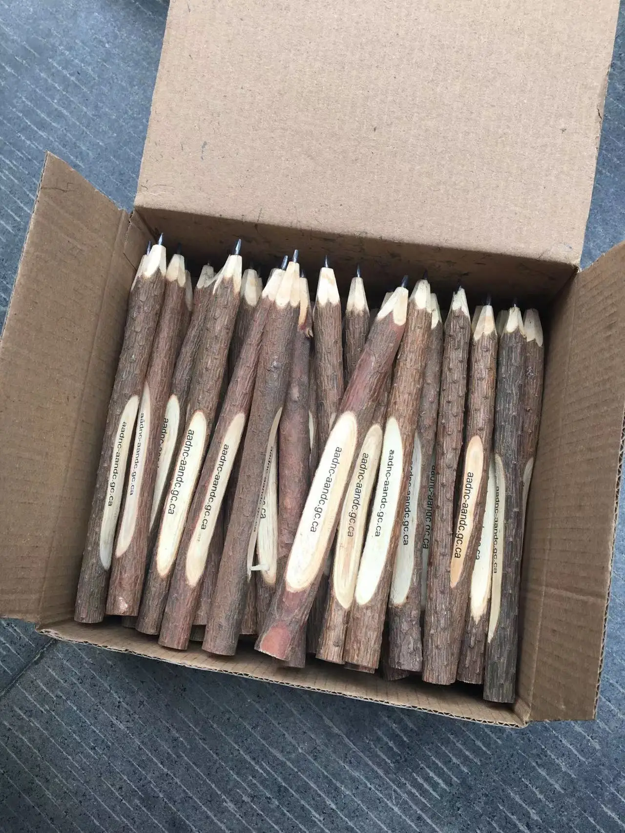 Hb Wooden Tree Rustic Twig Pencils Natural Branch Pencils For School ...