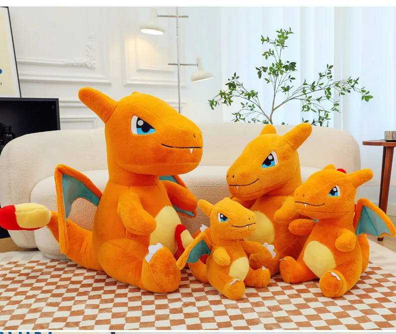 Big Charizard Peluche Large Size Squishy Pokemoned Fire Dragon Plush ...