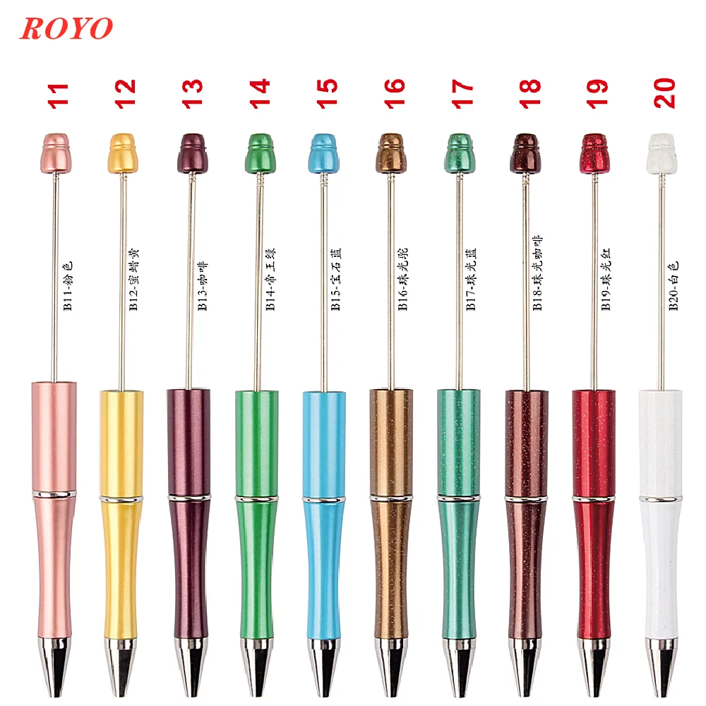 Unique Cute Lady Stylist Twisted Diy Beadable Ballpen Women Novelty ...