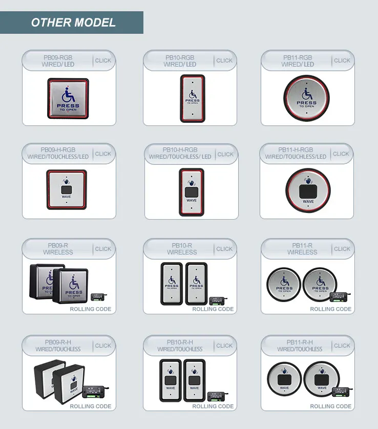 Automatic Door Wired Disabled Switch for the Disabled (PB09)