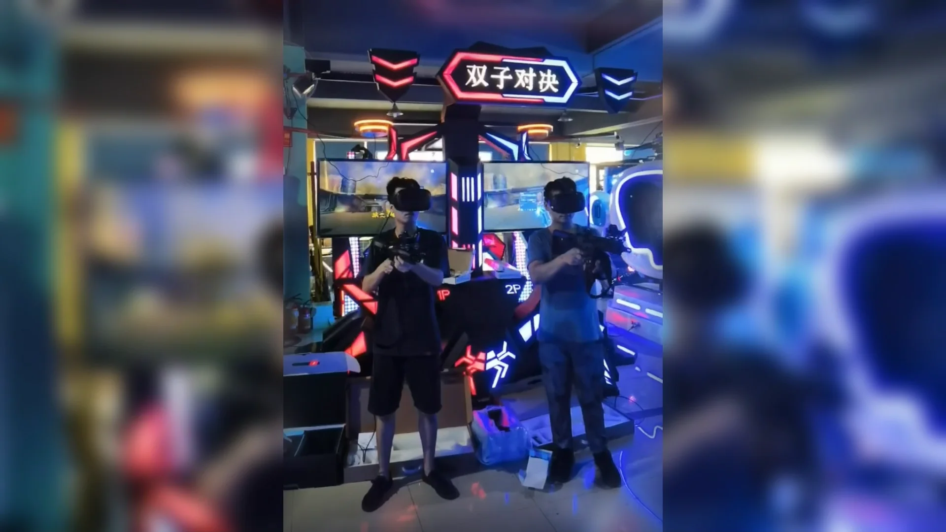 Indoor Guangzhou Vr Theme Park Games Walking Platform Vr Simulator ...