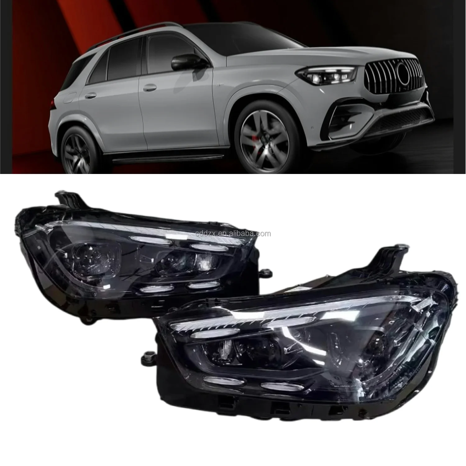 Upgrade Gle-Class W167 X167 DRL LED Headlights 2020-2024