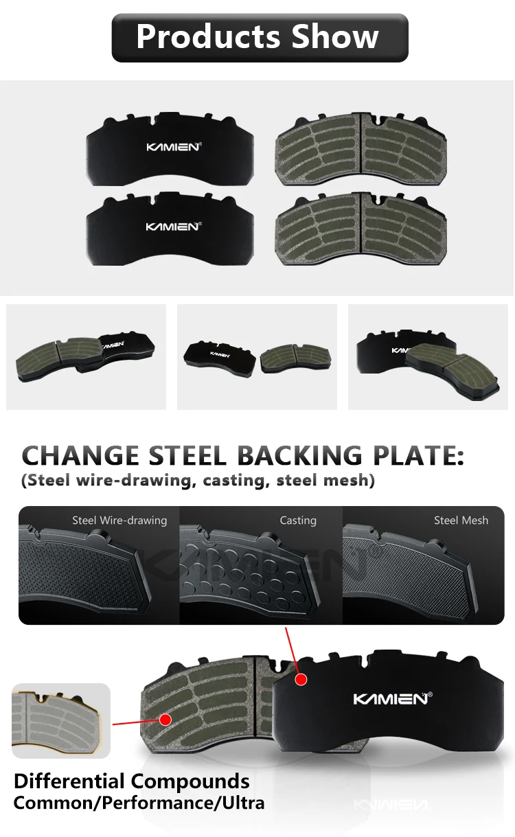 Wva29174 Commercial Auto Brake System Vehicle Truck Parts Brake Pad For ...