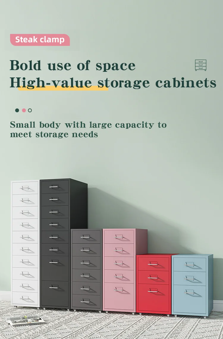 MTall Thin Mobile Storage Cabinet with Wheels - Durable Stainless Steel ...