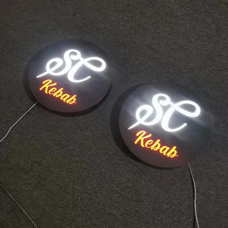 Customized Round Bar Signs - Outdoor Advertising Solutions