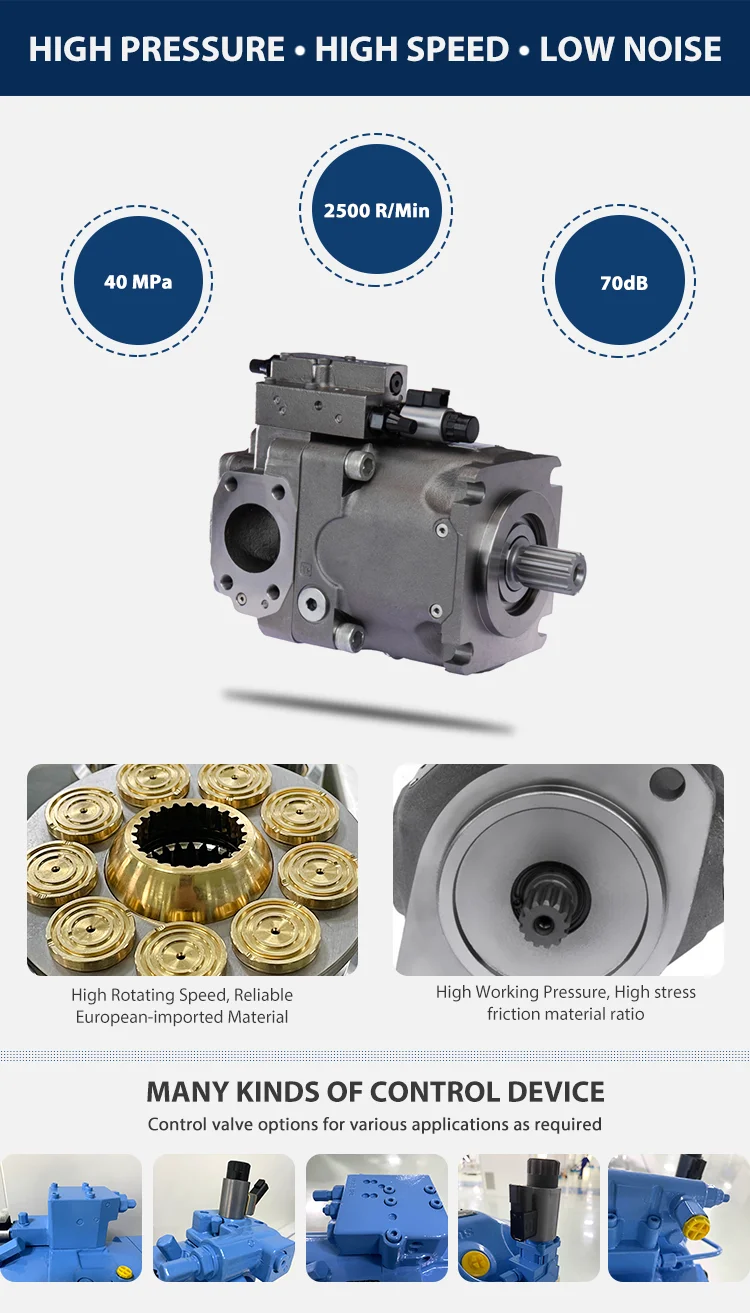 A11vlo130 Axial Piston Variable Double Pump Piston Hydraulic Pump ...
