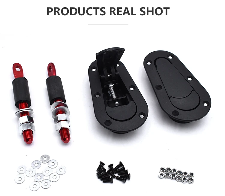 Universal Car Hood Lock Kit - Secure Your Engine Cover