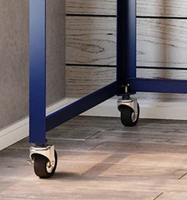 Portable Computer Table - Steel Tubes with Casters
