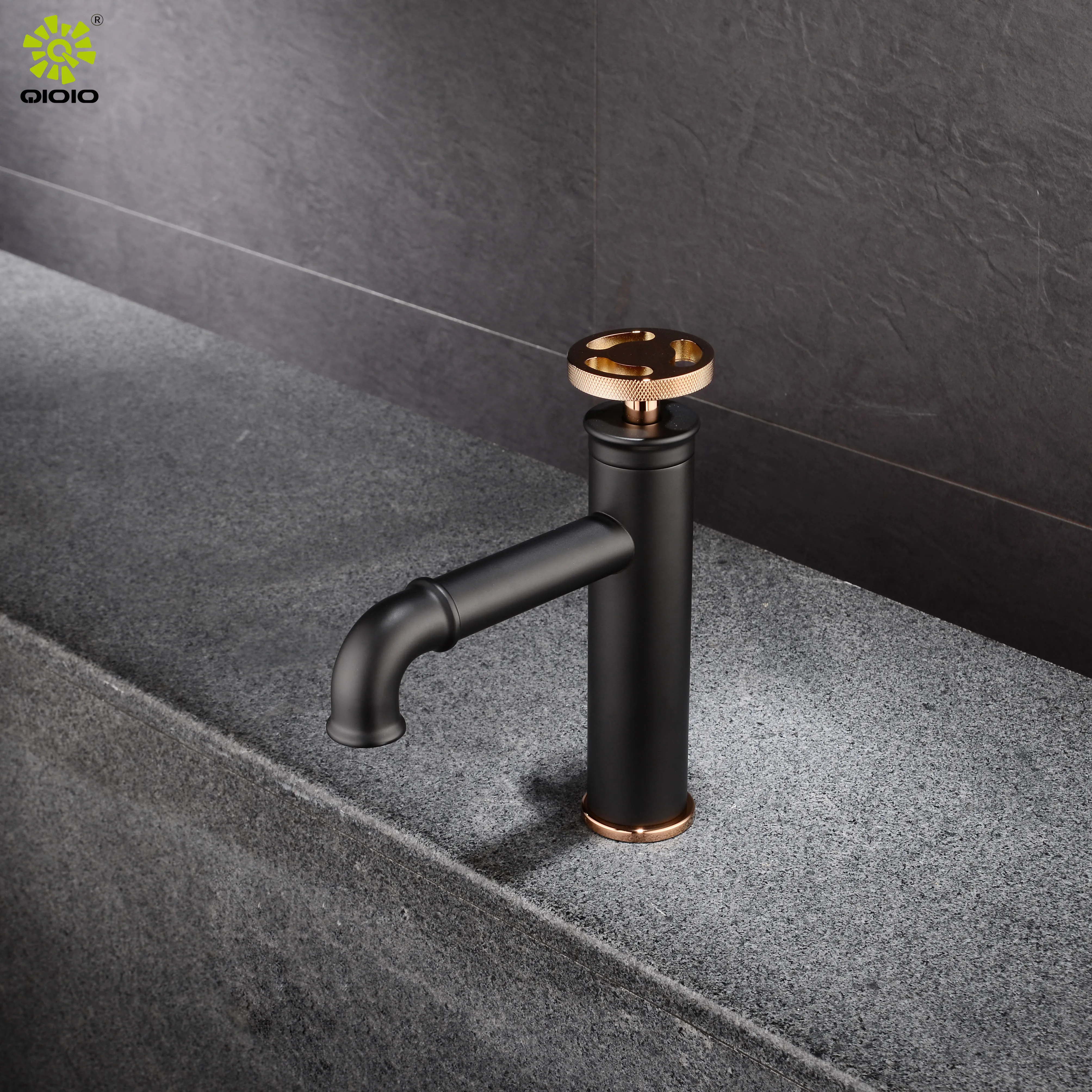 Modern Industrial Style Black Bathroom Basin Faucets Mixers Taps ...