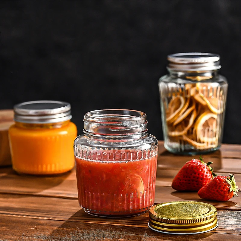 High Quality 250ml 500ml Jam And Jelly Jars Sealed Jam Jar Canned Food ...
