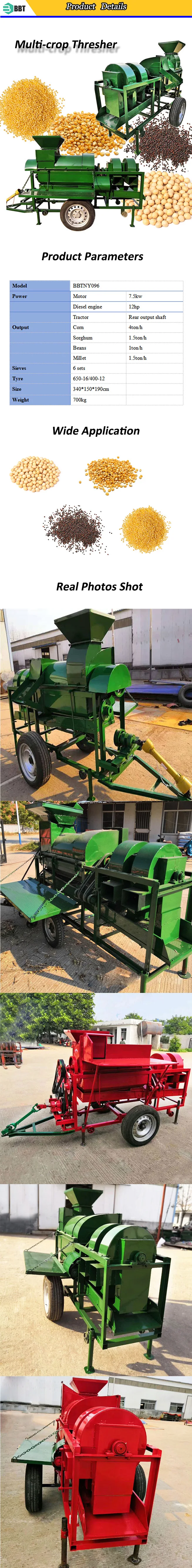Big Multifunction Grain Bean Thresher Machine for Shelling
