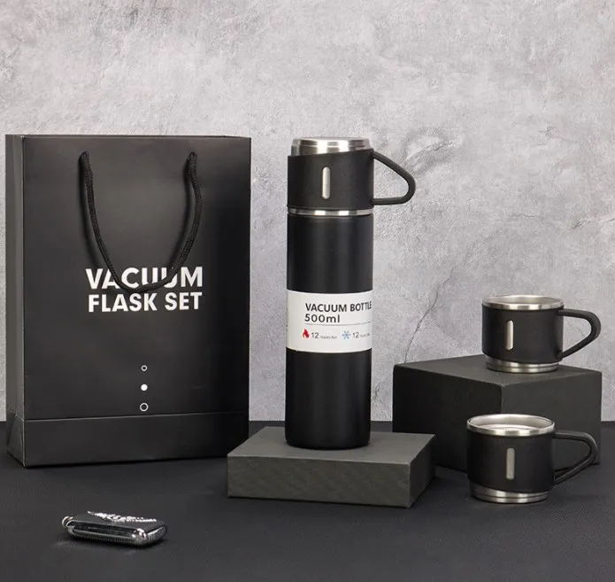 Custom Business 500ml Stainless Steel Vacuum Thermos Flasks Cup Water ...