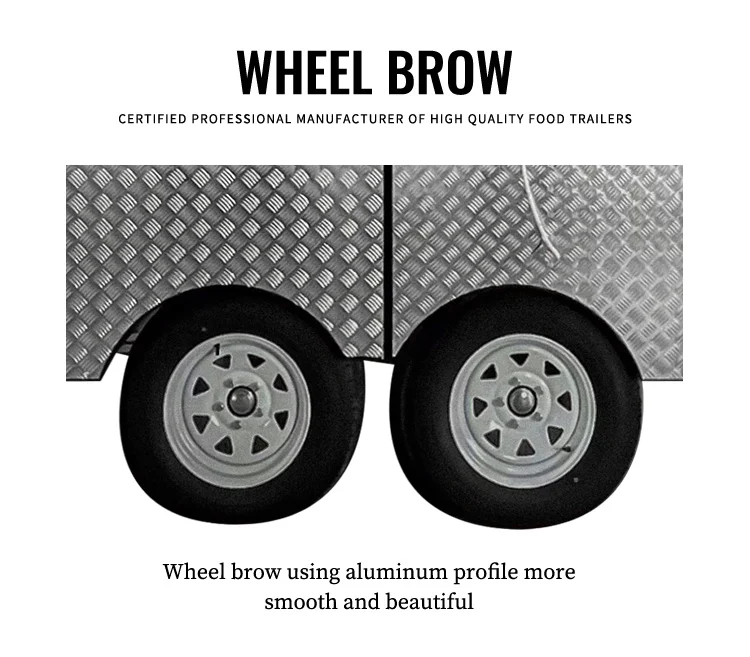 Foldable Food Cart Chicken Rotisserie Grill - Mobile Food Trailer