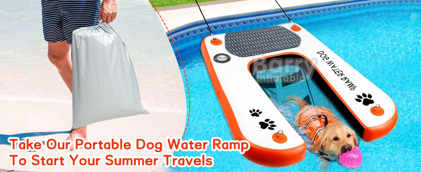 Floating Dog Water Ramp - Durable and Portable Design