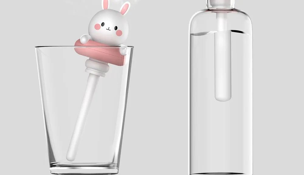Creative Style Rabbit Bear Donut Humidifier Portable Usb Cartoon ...