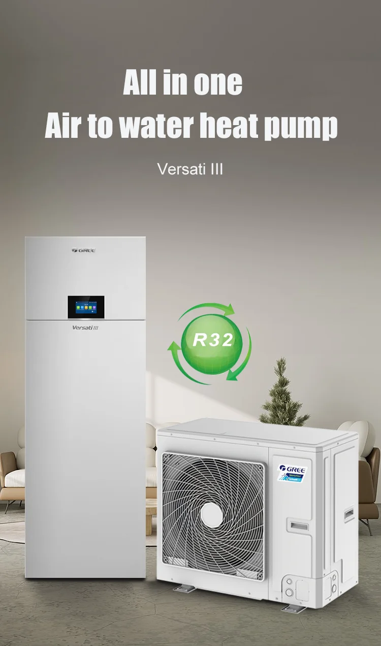 Gree Versati Air Source R32 R290 10kW Inverter All in One Heat Pump Air ...
