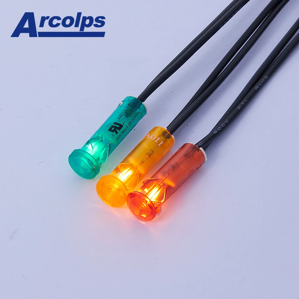 Panel Cut-out 8mm Indicator Lights 12v/24v/120v/250v/460v Indicator ...