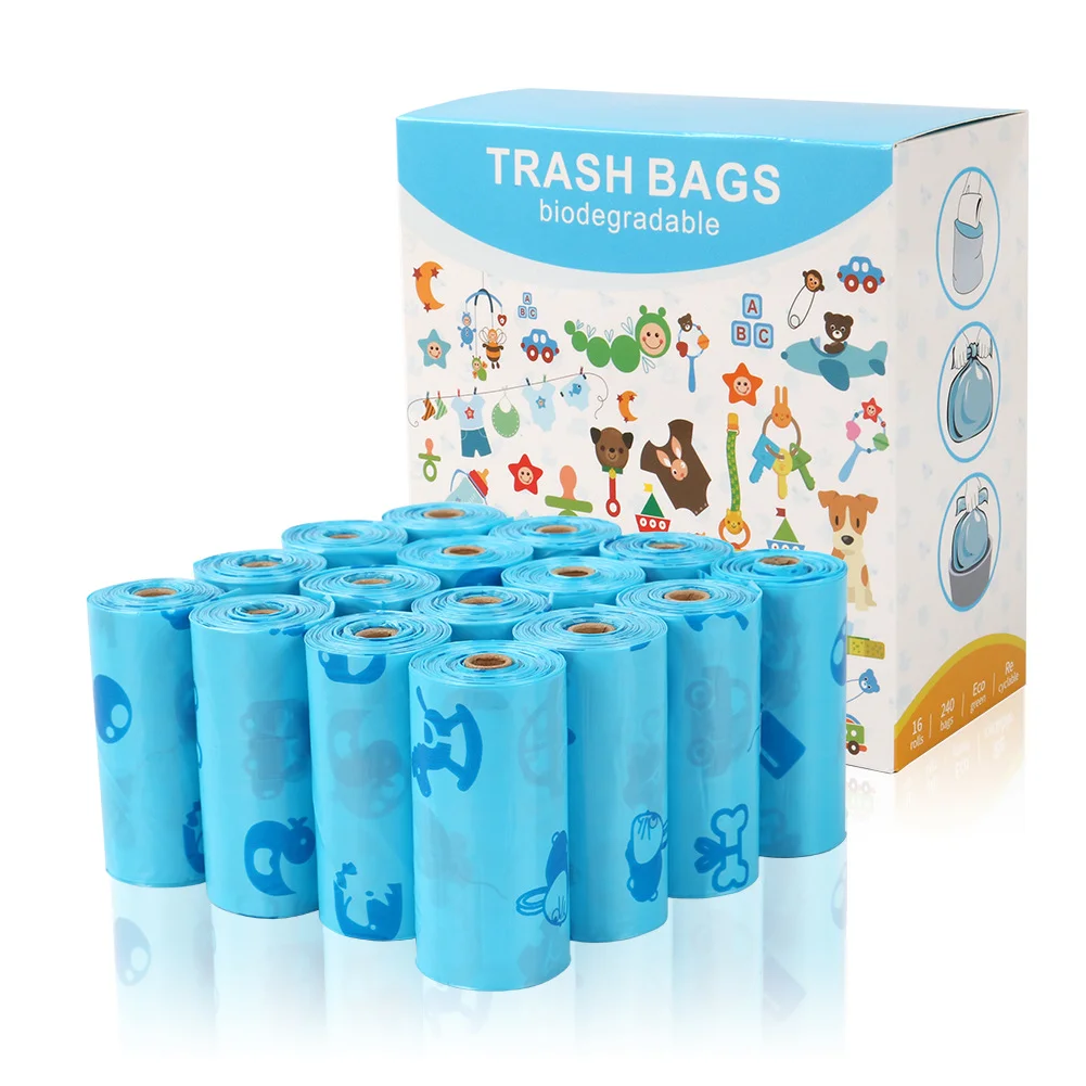 Custom Biodegradable Trash Bag Oem Logo Baby Pet Doggie Poop Bag - Buy ...