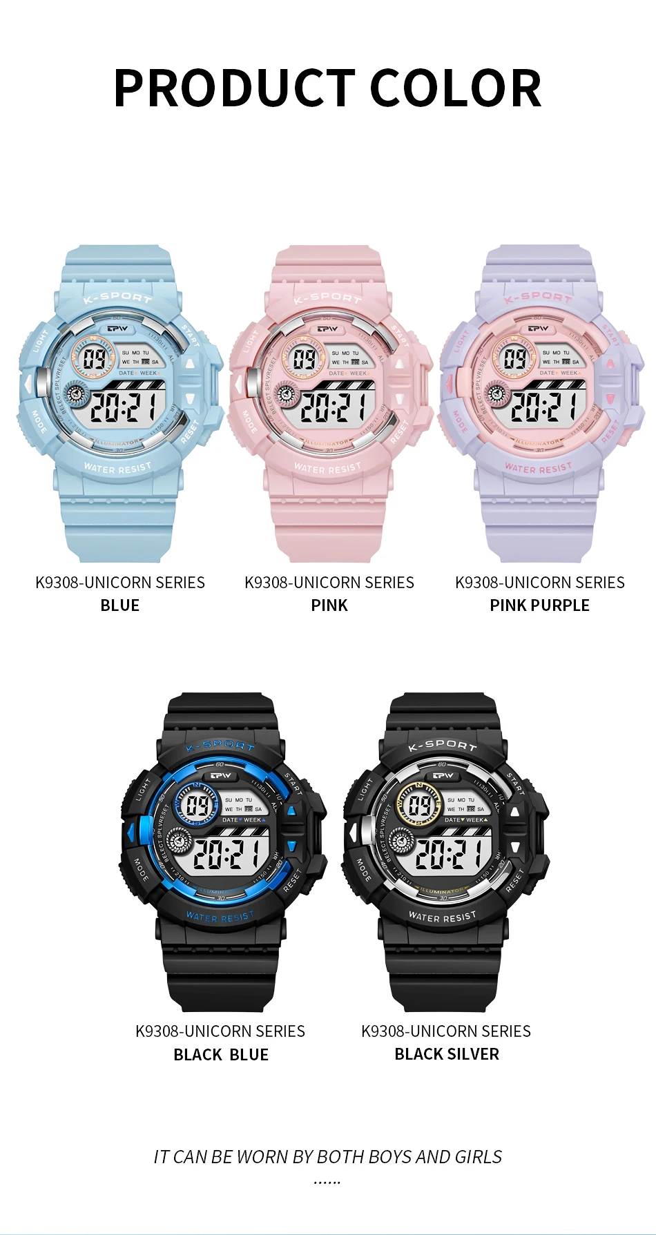 2024 Fashion Waterproof Wristwatches - Digital Sport Watches