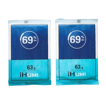 Ihumi 2-way Cigar Humidor Packets 69% Rh Humidity Packs Cigar Humidity ...