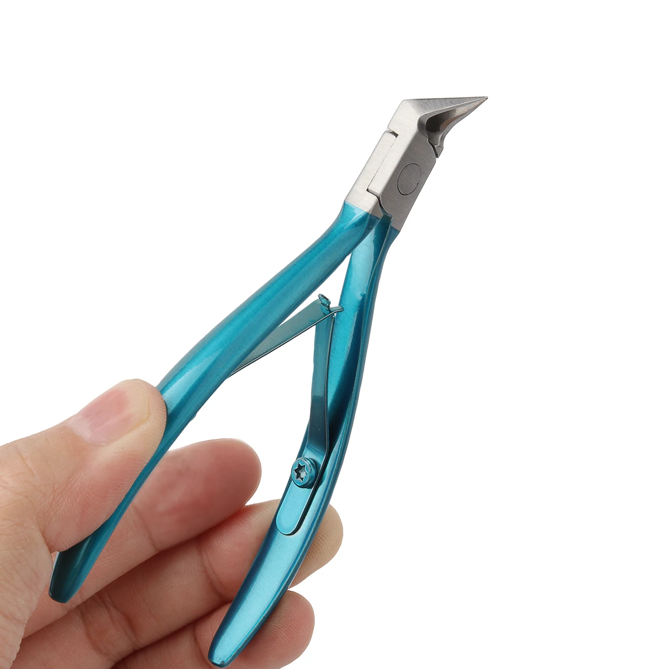 Professional Nano Mirror Spray Plating Pointed Cuticle Nail Nipper Care ...