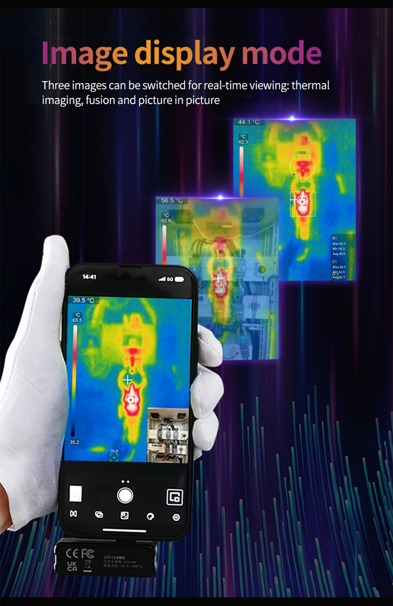 Uti120ms Thermal Imager Phone Thermal Imaging Camera For Ios Pcb ...