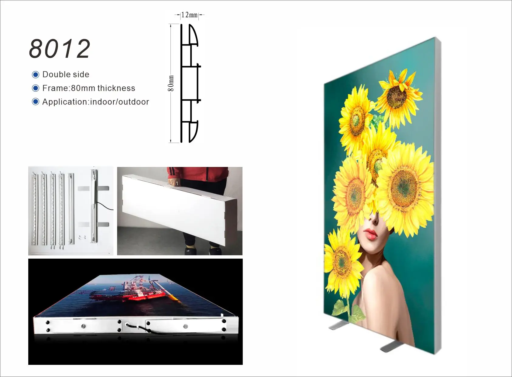 Trade Show Equipment Floor Standing Led Backlit Or Edgelit Display ...