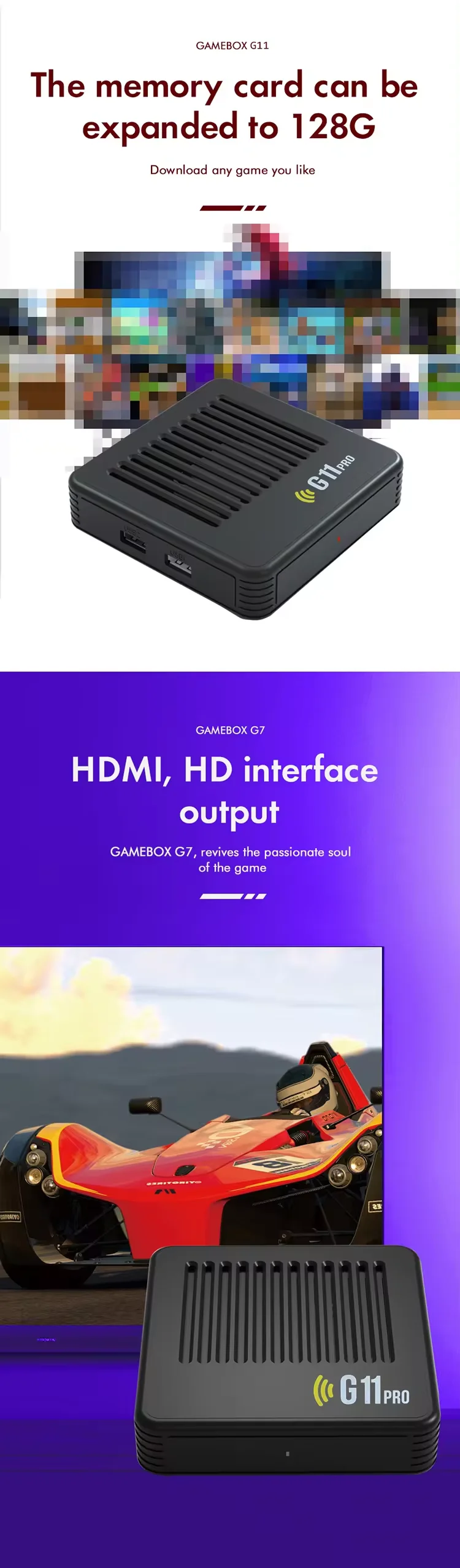 Game Box 64gb 45000 Games Dual System Support Tv Classic Retro Video ...