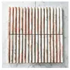 Curve Fluted Marble Tiles Mini Flute Green Modern Mosaic Bathroom Tiles ...