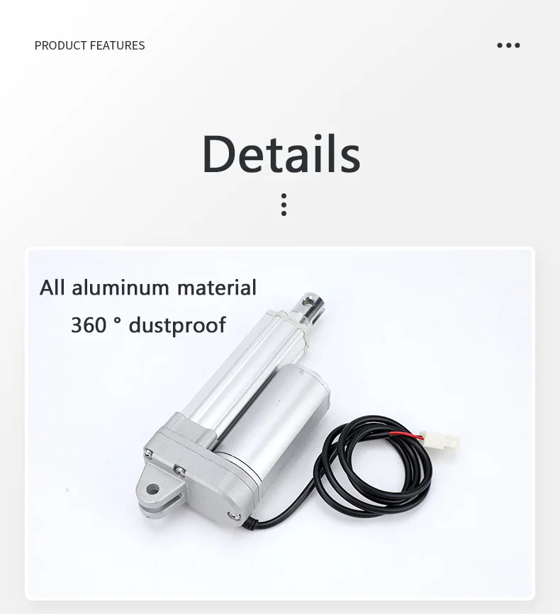 High Quality 24V 12V 300 mm Heavy Duty Linear Actuator Motor 2000N Load ...